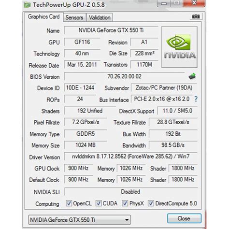 Nvidia Gtx 550 Ti Driver