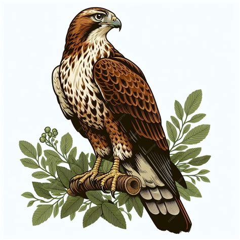 Hawk Vector Cartoon Illustration Premium Ai Generated Vector