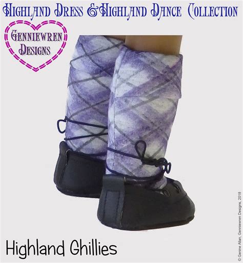 Highland Ghillies Doll Clothes Pattern 18 Inch American Girl Dolls