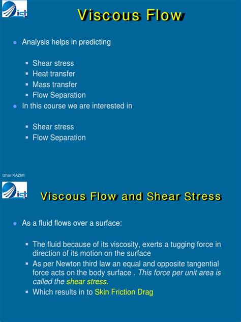 Viscous Flow Pdf Boundary Layer Fluid Dynamics