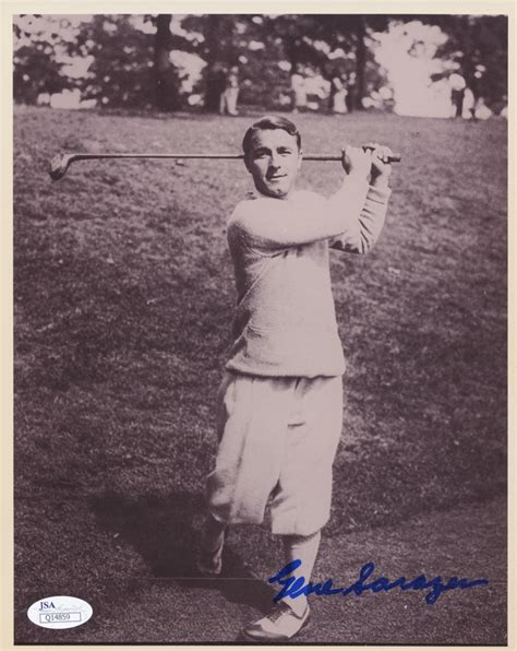 Gene Sarazen Signed 8x10 Photo Jsa Coa Pristine Auction