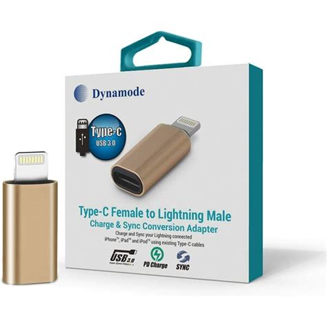 Dynamode USB Type C Female To Lightning Tm Male Sync Charge Adapter Falcon Computers