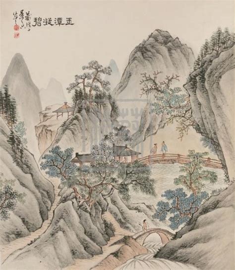 江苏档案信息网 珍档赏析 徐达章国画《荆溪十景图》