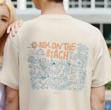 T Shirt Cs Sex On The Beach Playworks Shop เล่นงาน ของฝากแฮนด์เมด