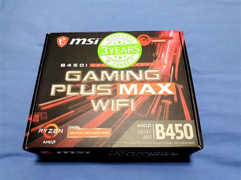 MSI B450i GAMING PLUS MAX WIFI ITX MOTHERBOARD, Computers & Tech, Parts ...