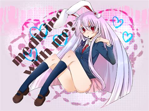 Safebooru Bad Id Blazer Bunny Ears Engrish Long Hair Necktie Purple