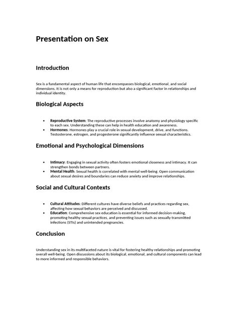 presentation on sex pdf