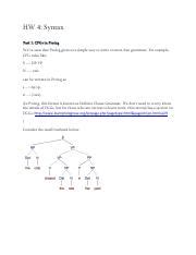 HW 4 Pdf HW 4 Syntax Part 1 CFGs In Prolog We Ve Seen That Prolog