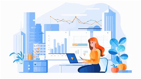 Dynamic Financial Analysis Young Professional Analyzing Data Premium Ai Generated Vector