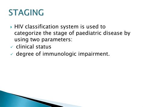Staging And Clinical Manifestation Of Hiv Pptx