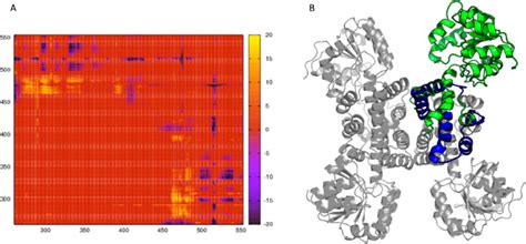 A Distance Fluctuation Matrix Difference For The Monomer Wild Type