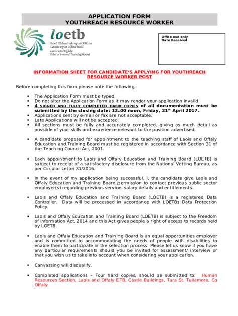 Youth Reach Youth Application Doc Template Pdffiller