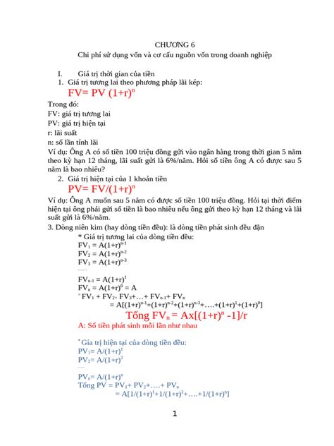Bai tap chuong 6 | PDF
