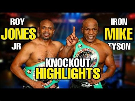 Mike Tyson Vs Roy Jones Jr Knockout Highlights Youtube