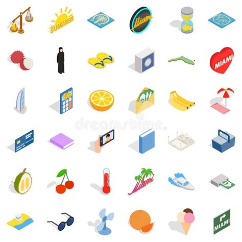 Banana Icons Set Isometric Style Stock Vector Illustration Of Money