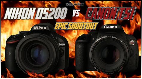 فتح صندوق nikon D5200 ومقارنه سريعه مع canon D700 YouTube