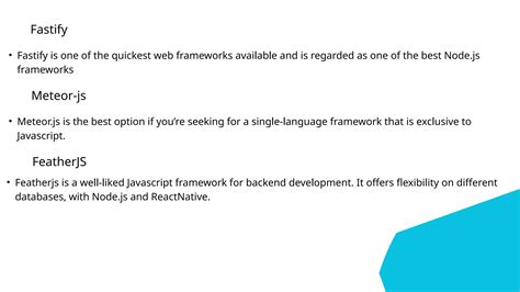 Top Nodejs Frameworks For 2025 Powering The Future Of Backend