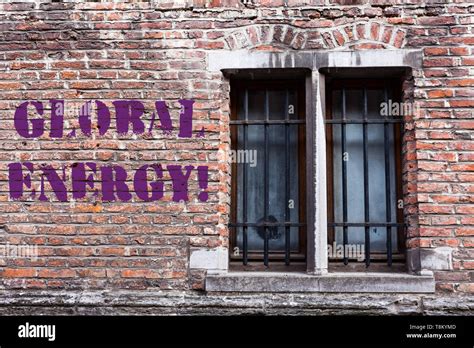 Handwriting Text Writing Global Energy Conceptual Photo Worldwide
