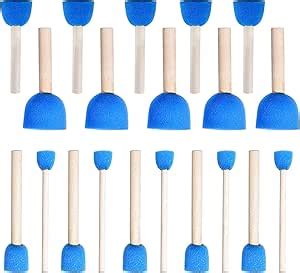 Amazon.com: WAFJAMF 20 Pcs Assorted Size Round Sponges Brush Set, 4 Size DIY Paint Tools for ...