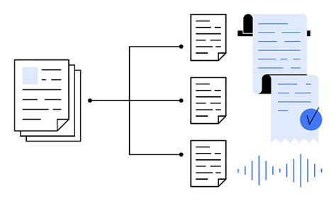 document management process with workflow hierarchy and digital verification stock illustration