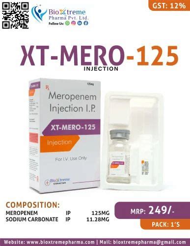 125 Mg Meropenem Injection At ₹ 249 Vial Meropenem Injection In