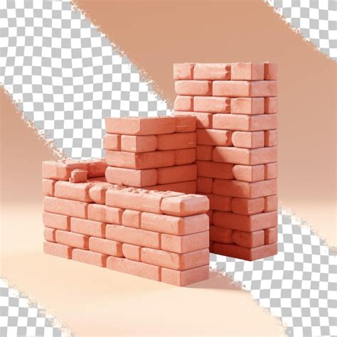 Premium Psd A Brick Structure Designed For Construction