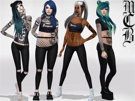 The Sims Resource Black Leggings