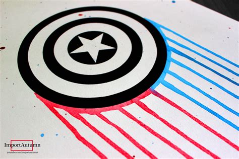 Captain America Shield Drawing At Getdrawings Free Download