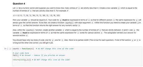 Solved Let X Be A Numeric Vector And Suppose You Want To Chegg