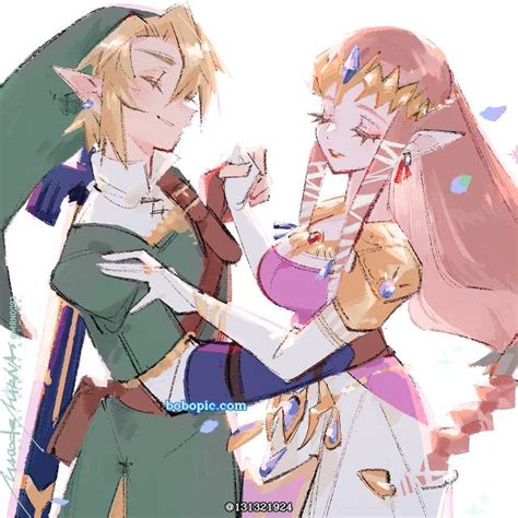 塞尔达传说twilight Princess林克×塞尔达塞尔达公主林克 まのでまりなillustration Pixivbox