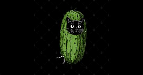 Kitty In A Pickle Costume Color Pickle Sticker Teepublic