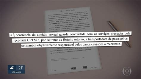 Vídeo Stj Condena Cptm A Pagar R 20 Mil De Indenização A Uma Mulher