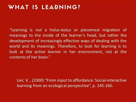 The Active Learner And Their Environment Pptx