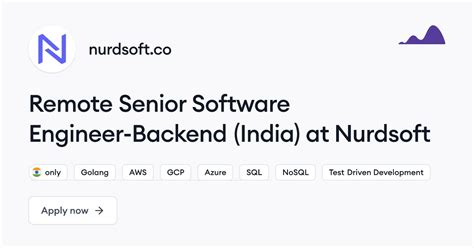 Himalayas On Linkedin Remote Senior Software Engineer Backend India Job At Nurdsoft
