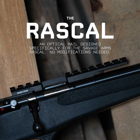 Monstrum Tactical Savage Rascal Rifles Picatinny Optic Rail Buy In