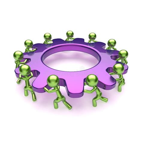 Teamwork Purple Handwritten Lettering Typography Word For Logotype