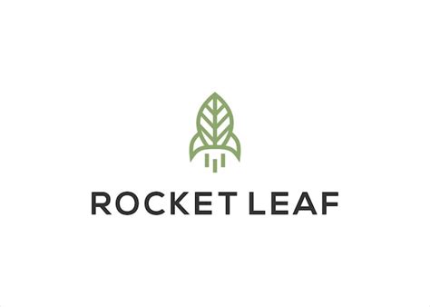 Premium Vector Leaf Rocket Logo Rocket Vector Illustration Template