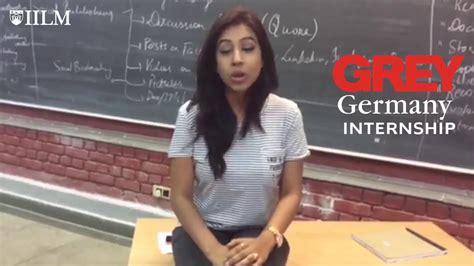 Iilm Summer Internship Program 2016 Vishakha Goyal Grey Düsseldorf