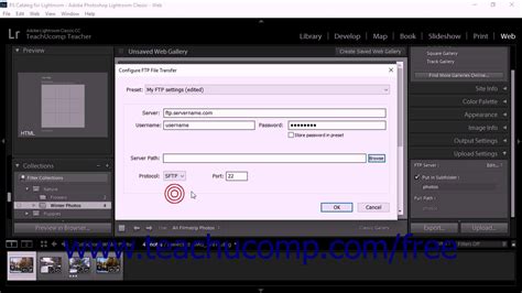 Lightroom Classic Cc Tutorial Ftp Presets And The Upload Settings Panel