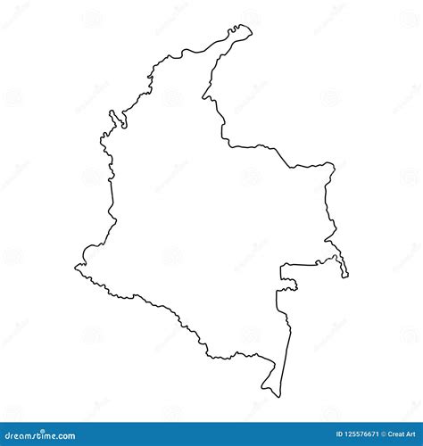 Un Boceto Del Mapa De Colombia Ilustraci N Vectorial Canstock The