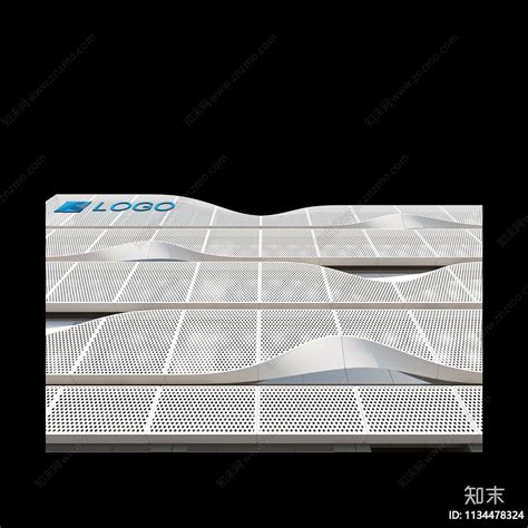 现代多层办公楼3d模型下载【id1134478324】知末3d模型网
