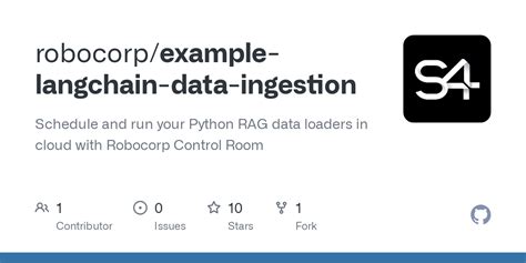 Github Robocorpexample Langchain Data Ingestion Schedule And Run