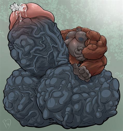 Rule 34 Anthro Ape Balls Baralust Belly Big Balls Big Belly Big Penis