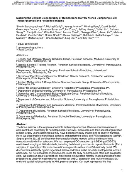 Pdf Mapping The Cellular Biogeography Of Human Bone Marrow Niches