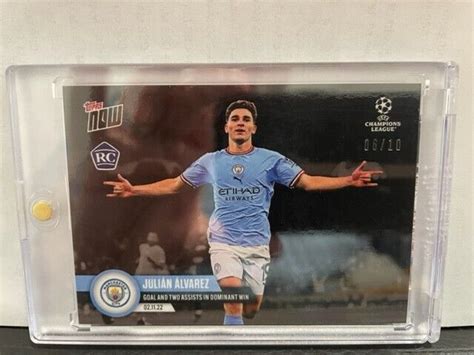 2022 Topps Now Julian Alvarez Rc 610 In Hand Ebay