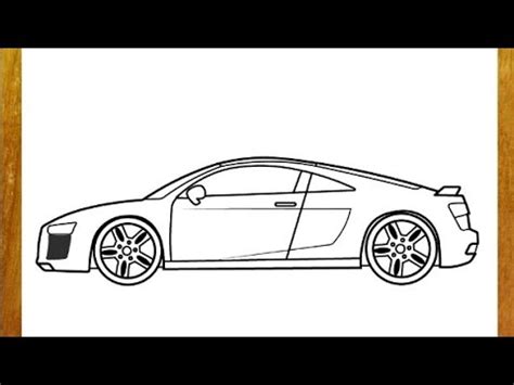 How To Draw Audi R8 How To Draw A Car YouTube