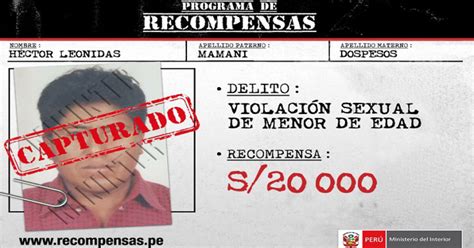 Arequipa Capturan A Requisitoriado Por Violación Sexual A Menor De