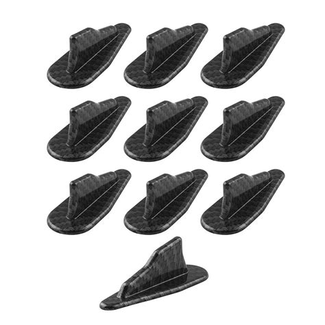 PCS Universal Car Carbon Fiber Shark Fin Diffuser Vortex Generator Roof Spoiler Alexnld