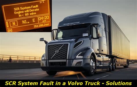 Volvo Scr System Fault Reasons And Solutions
