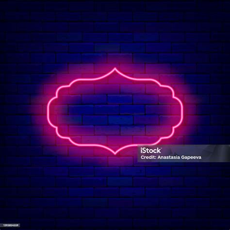벽돌 벽에 곱슬 네온 프레임 핑크 빈티지 모양 빈 간판 공간을 복사합니다 벡터 스톡 일러스트레이션 0명에 대한 스톡 벡터 아트 및 기타 이미지 Istock